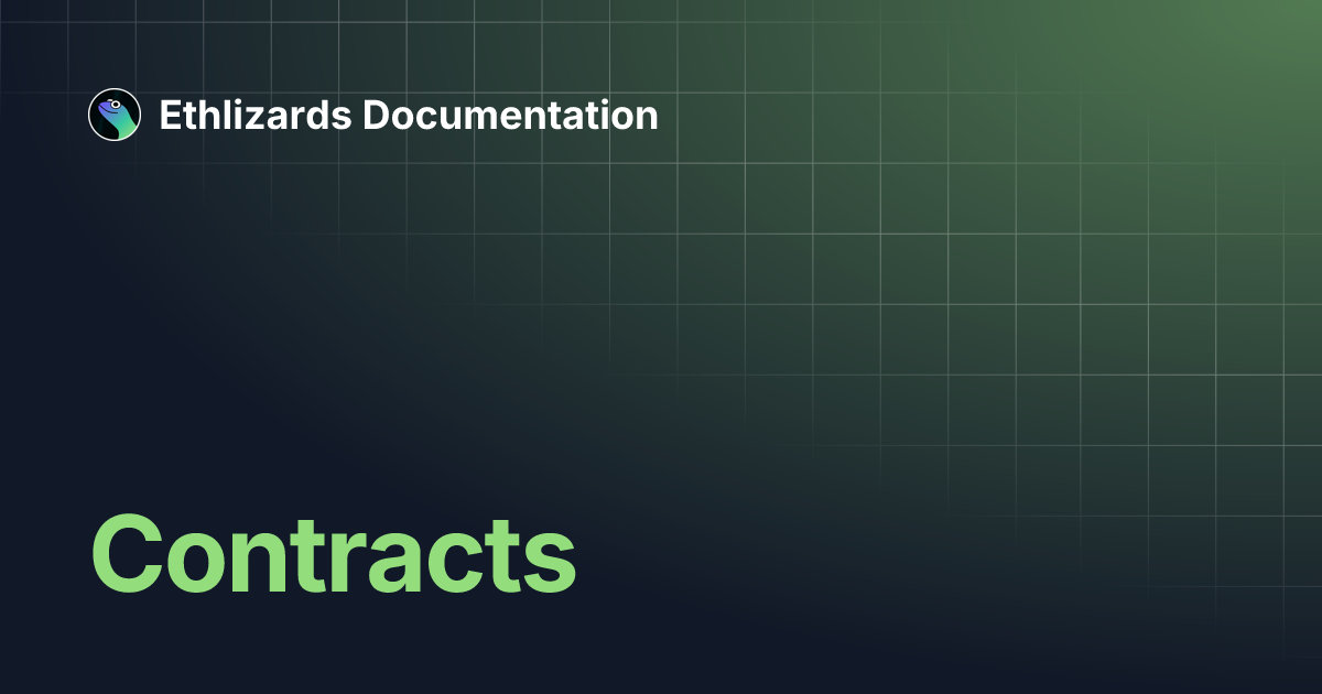 Contracts | Ethlizards Documentation